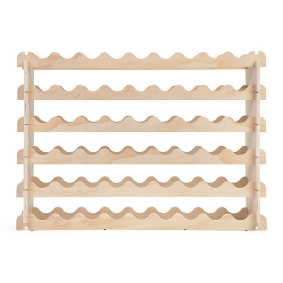 Wine Rack 54 Bottle Modular Wine Rack, Stackable Wine Storage Cube for ...