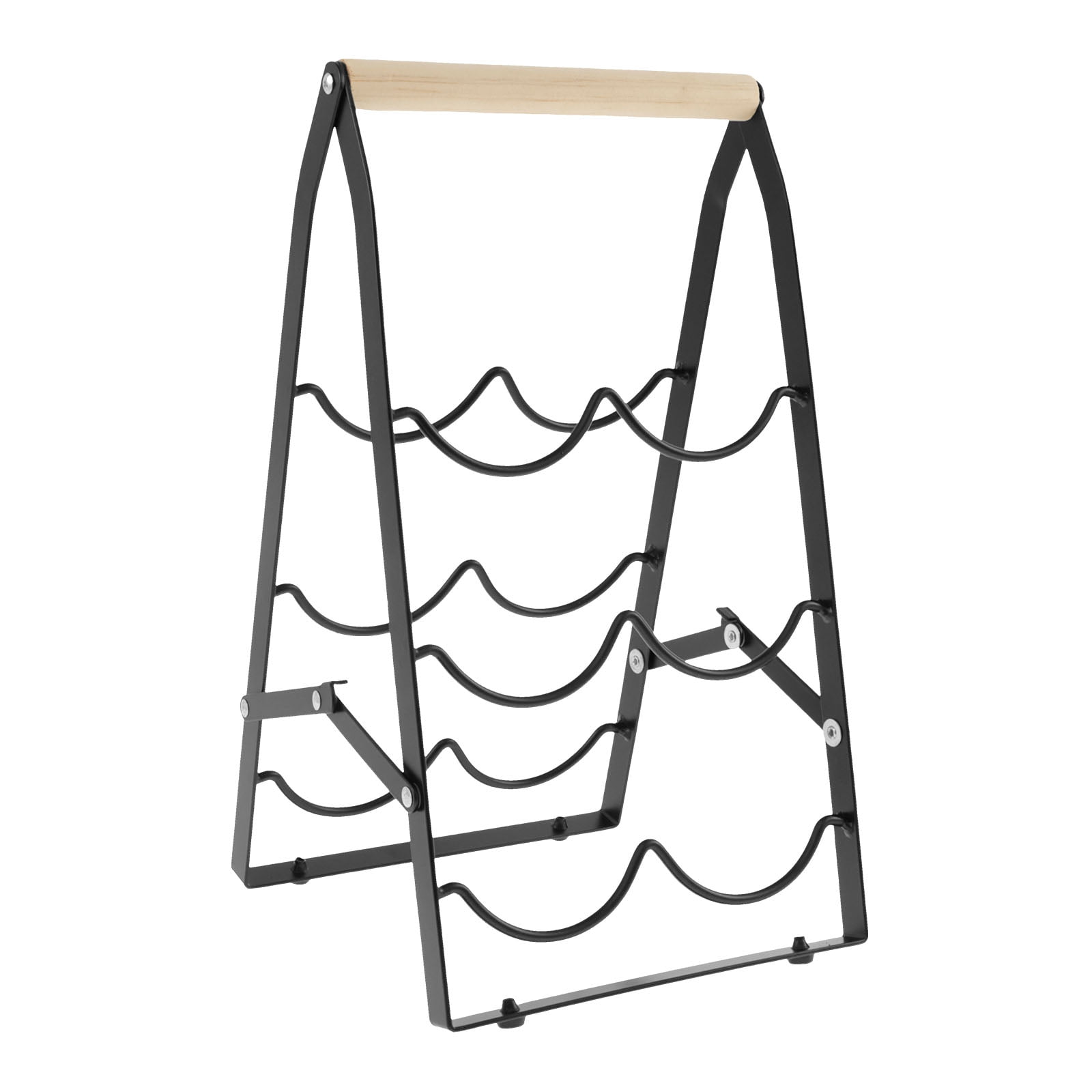 Wine Rack Solid Wine Bottles Holder Space Saving Wine Bottle Wood Shelf ...