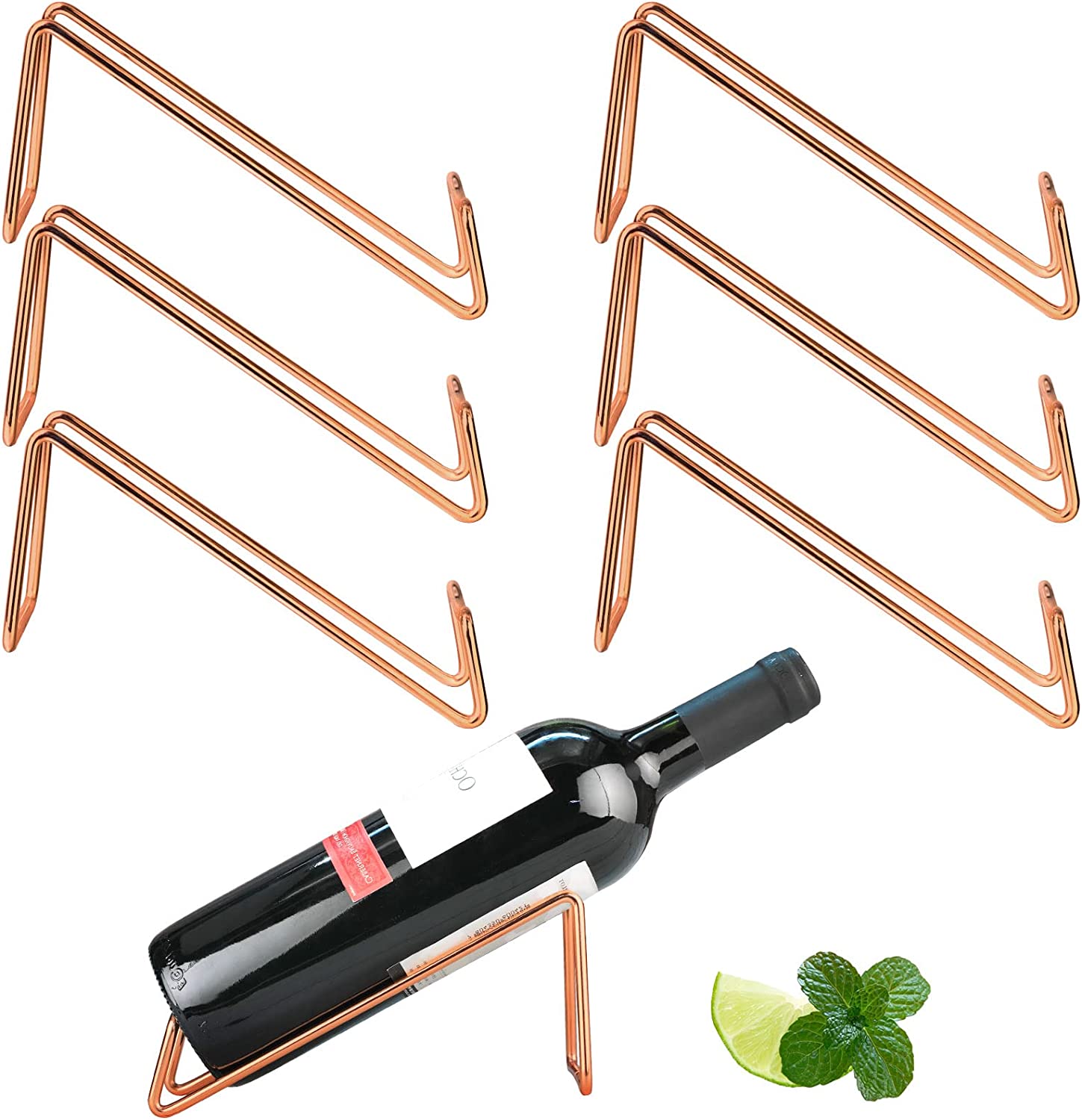 Wine Rack - Stainless Steel Single Wine Bottle Holder Rack, Stylish ...