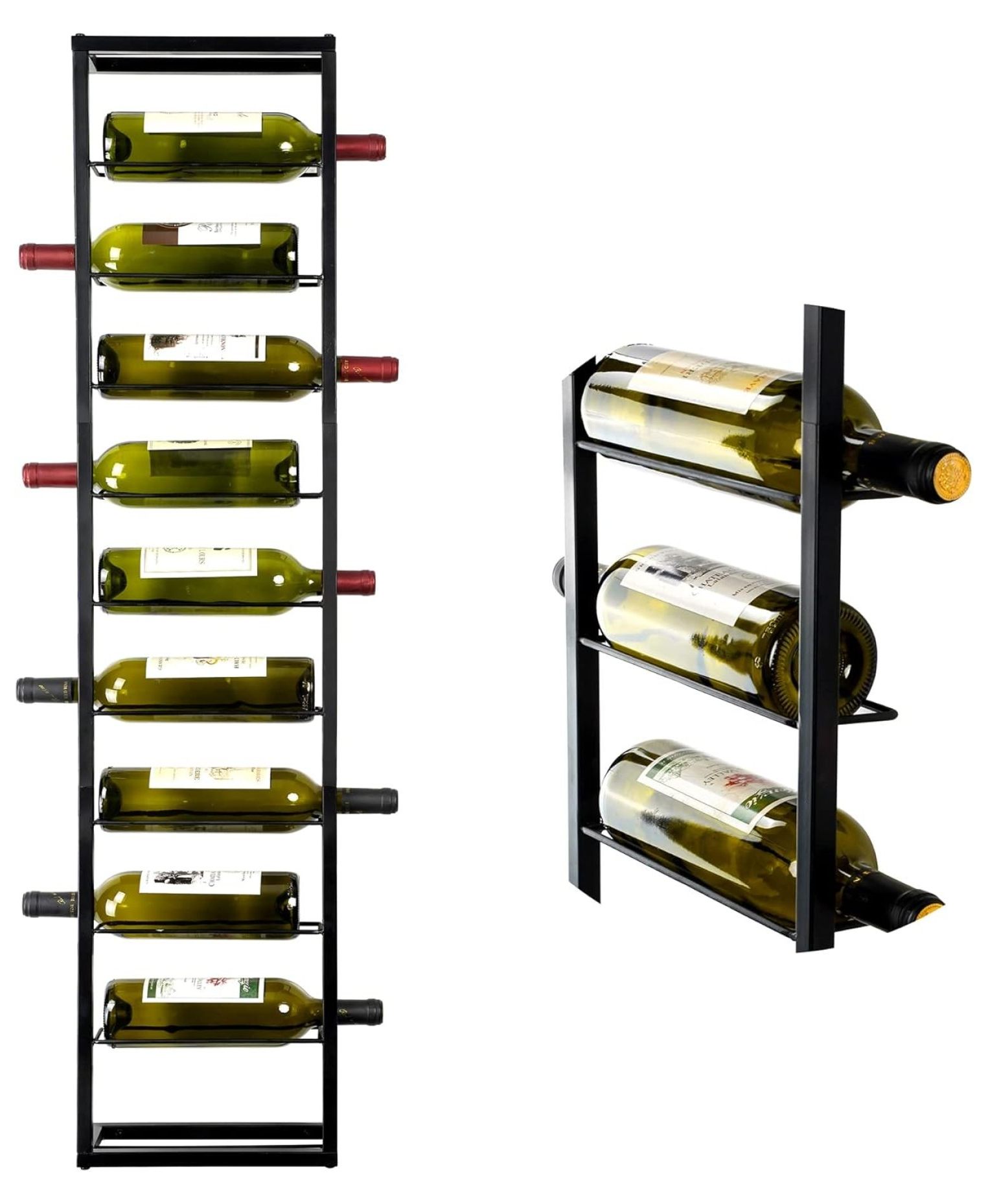 Wine Rack Wall Mounted: Wall Wine Holder for 10 Wine Bottles - 4ft ...