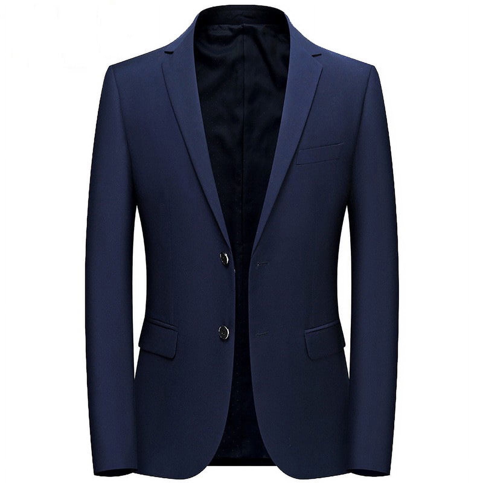 Wine Red Formal Business Dress Blazer Jacket Spring New Slim Fit Single ...