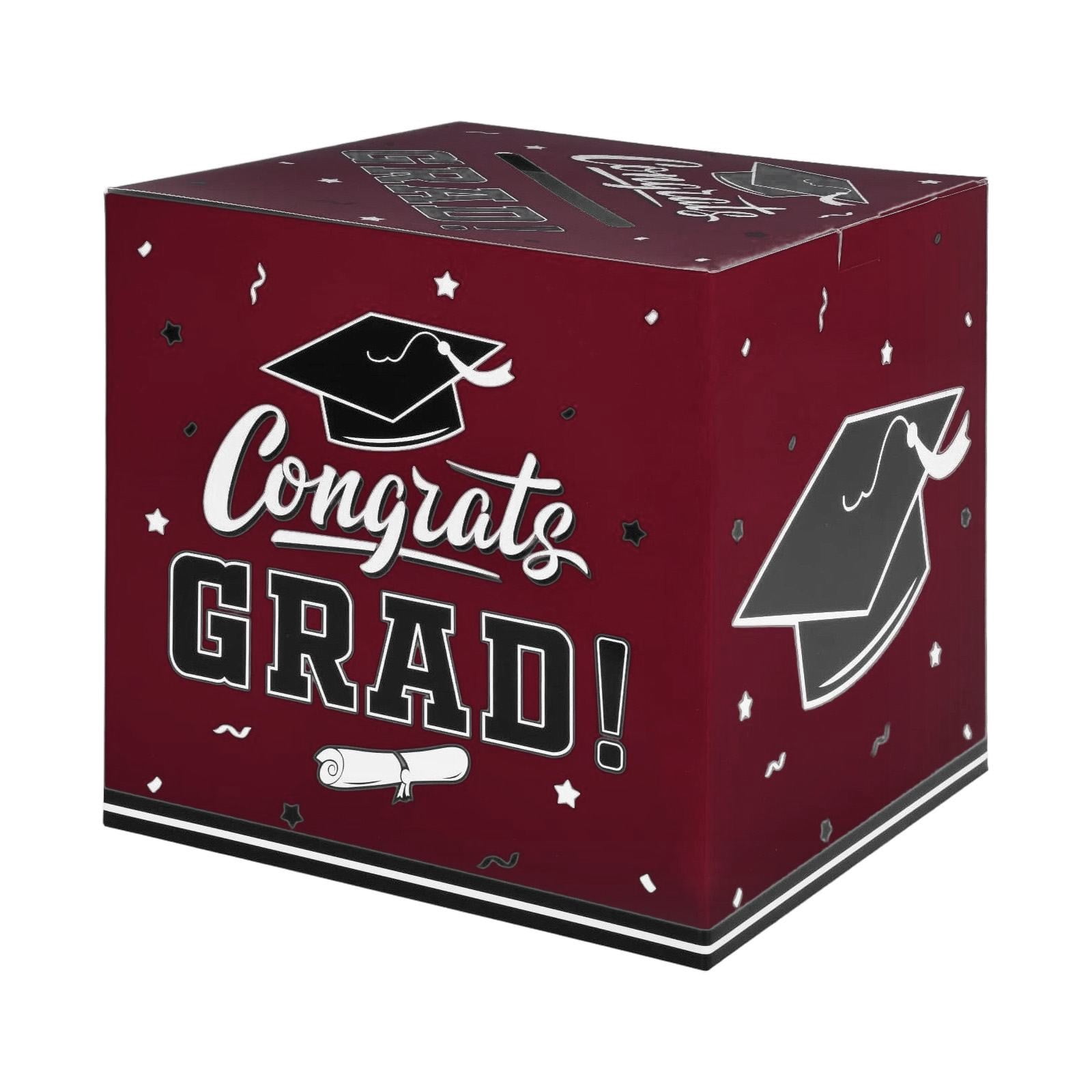 Wine Red Graduation Money Box, TINGXIN Diy Banknote Box, Graduation ...