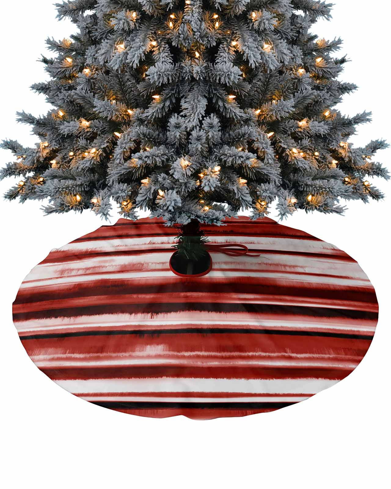 Wine Red Ombre Christmas Tree Skirt 36 Inches Large Christmas Skirt ...