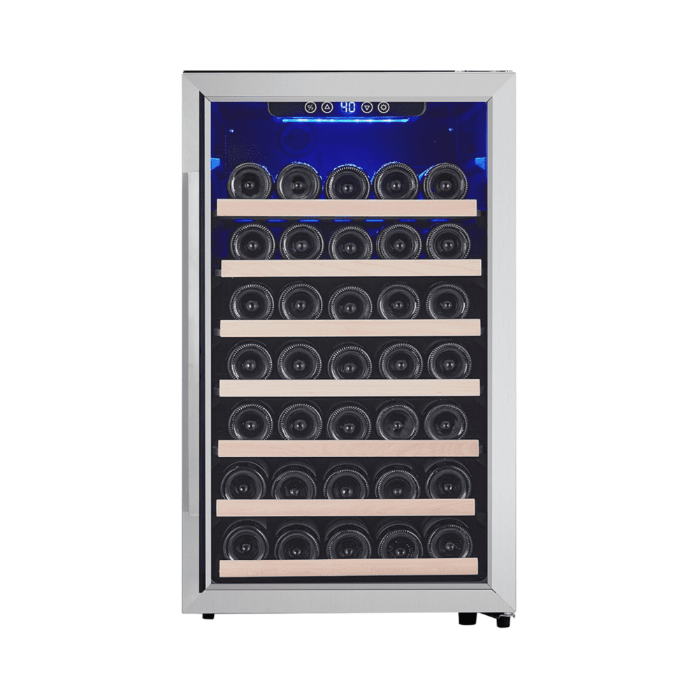 Wine Refrigerator, 52 Bottles Wine Cooler Fridge w Glass Door, Wine ...