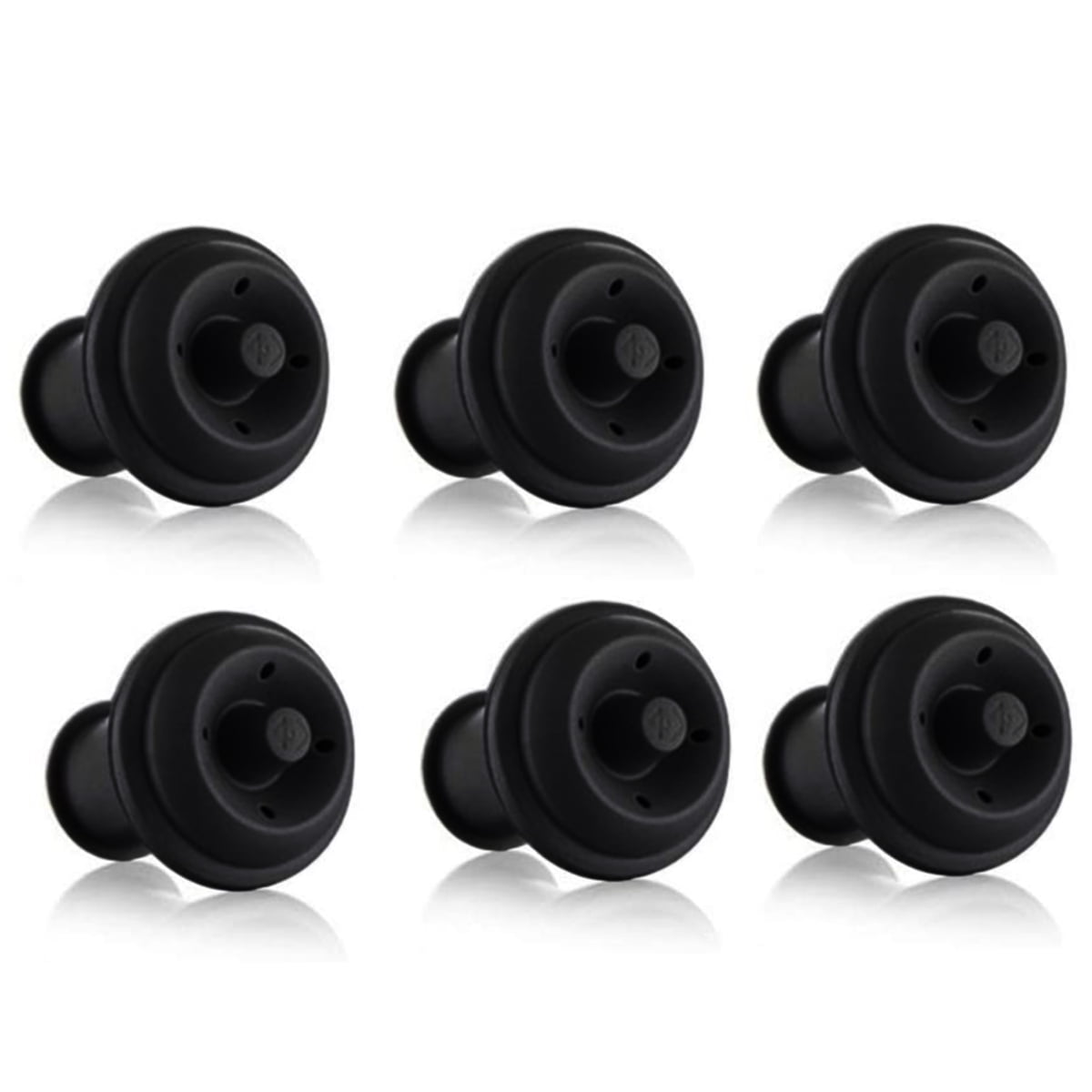 Wine Saver Set, Vacuum Sealed Black Wine Stoppers, Airtight Edible ...
