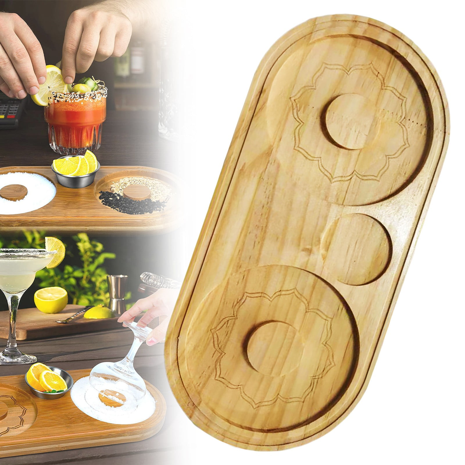 Wine Set,Reusable Sugar Rimmer With Double Plate Bar Glass Rimmer Box ...