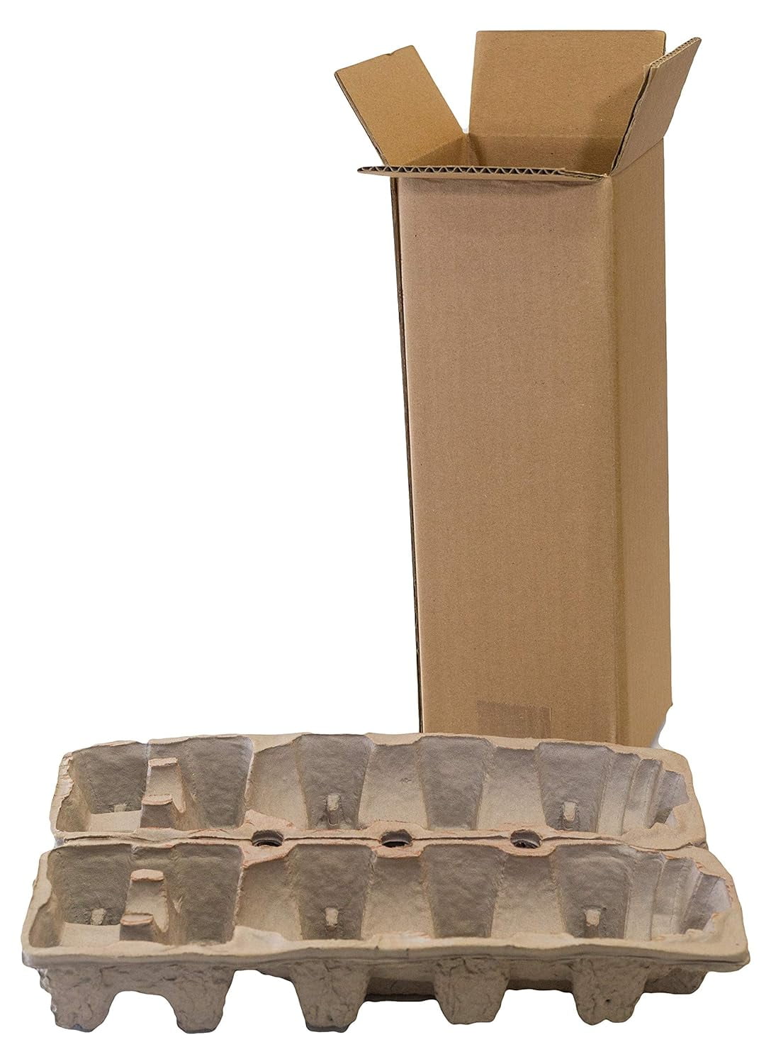 Wine Shipper Single Bottle 750 Mil - Molded Fiber Pulp Insert with Box ...