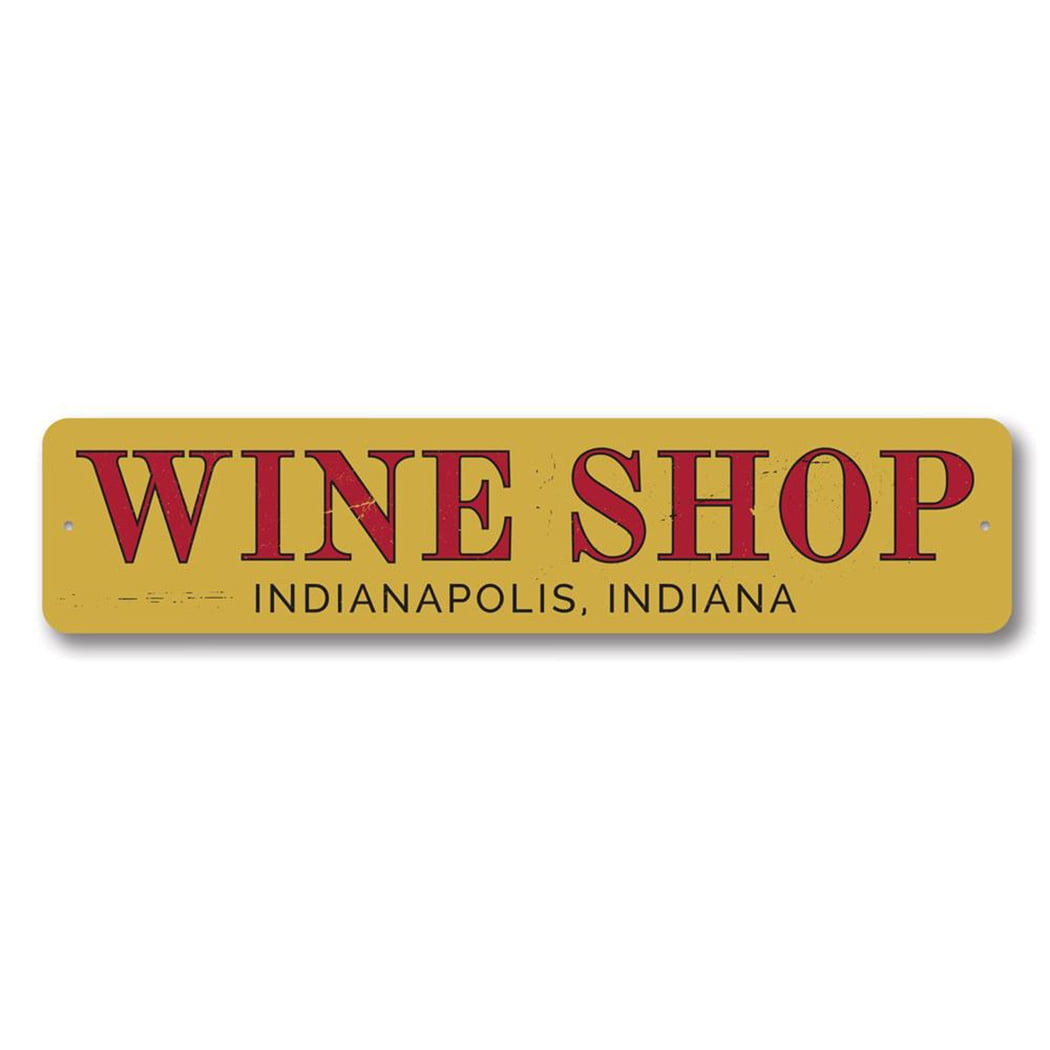 Wine Shop Sign, City State Bar Sign, Custom Location Home Bar Sign ...