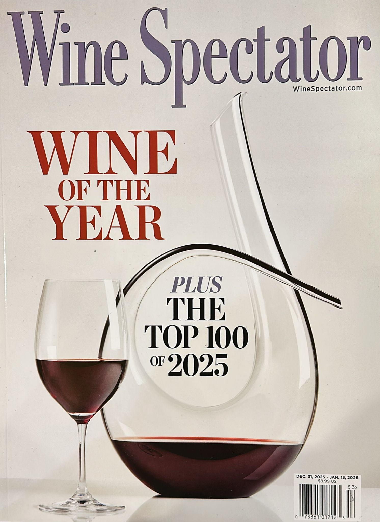 Wine Spectator Magazine December 31-2025 January 15-2026 - Walmart.com