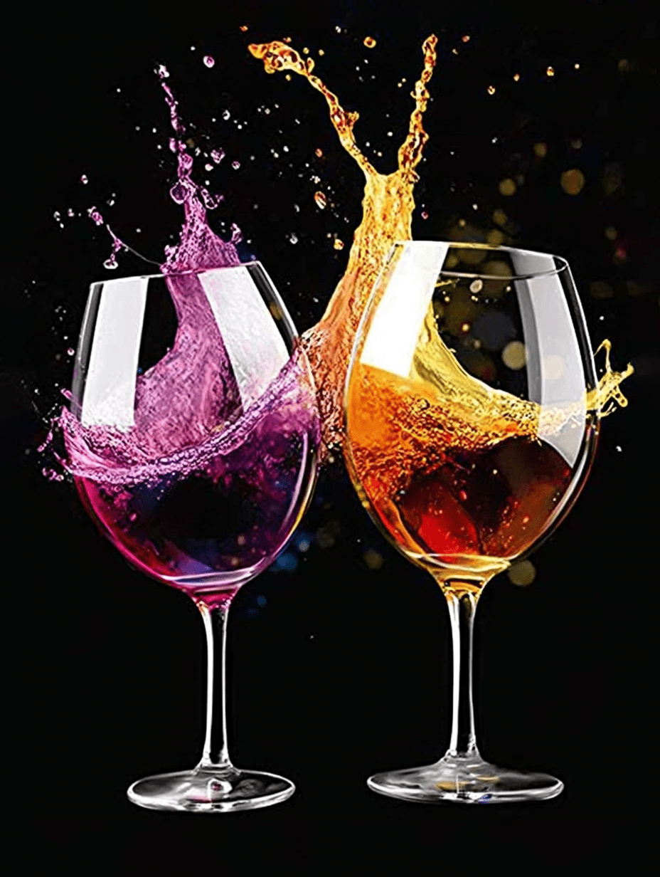 Wine Splash Canvas Wall Art， Perfect for Dining Room， Kitchen， Bar ...
