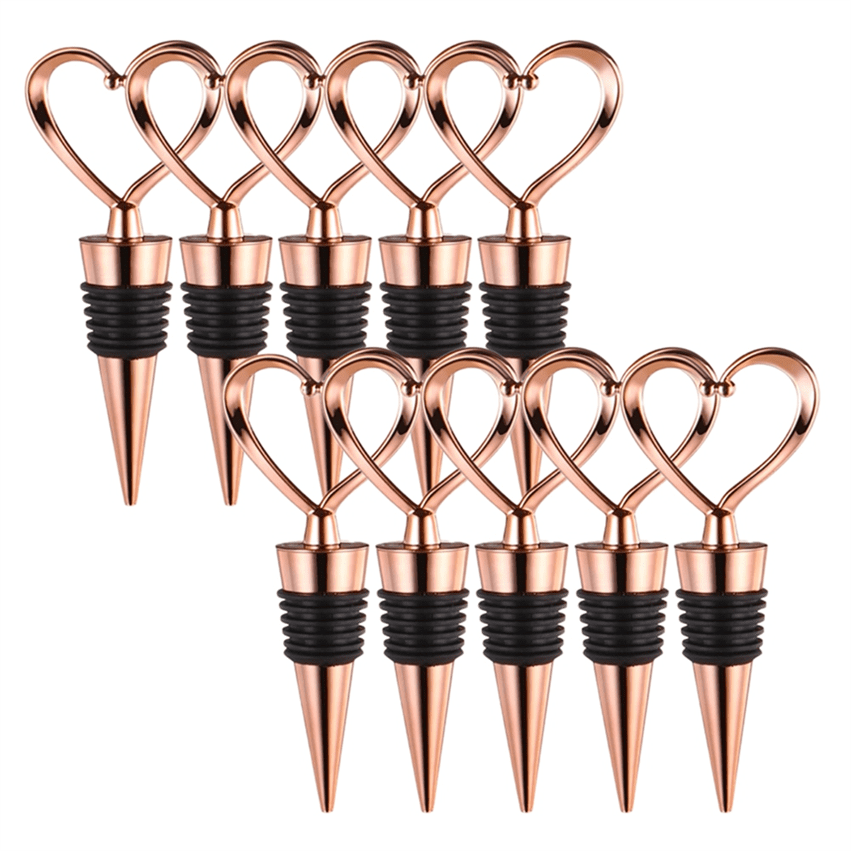 Wine Stopper 10Pack Bottle Reusable Stoppers for Keeping Standard ...