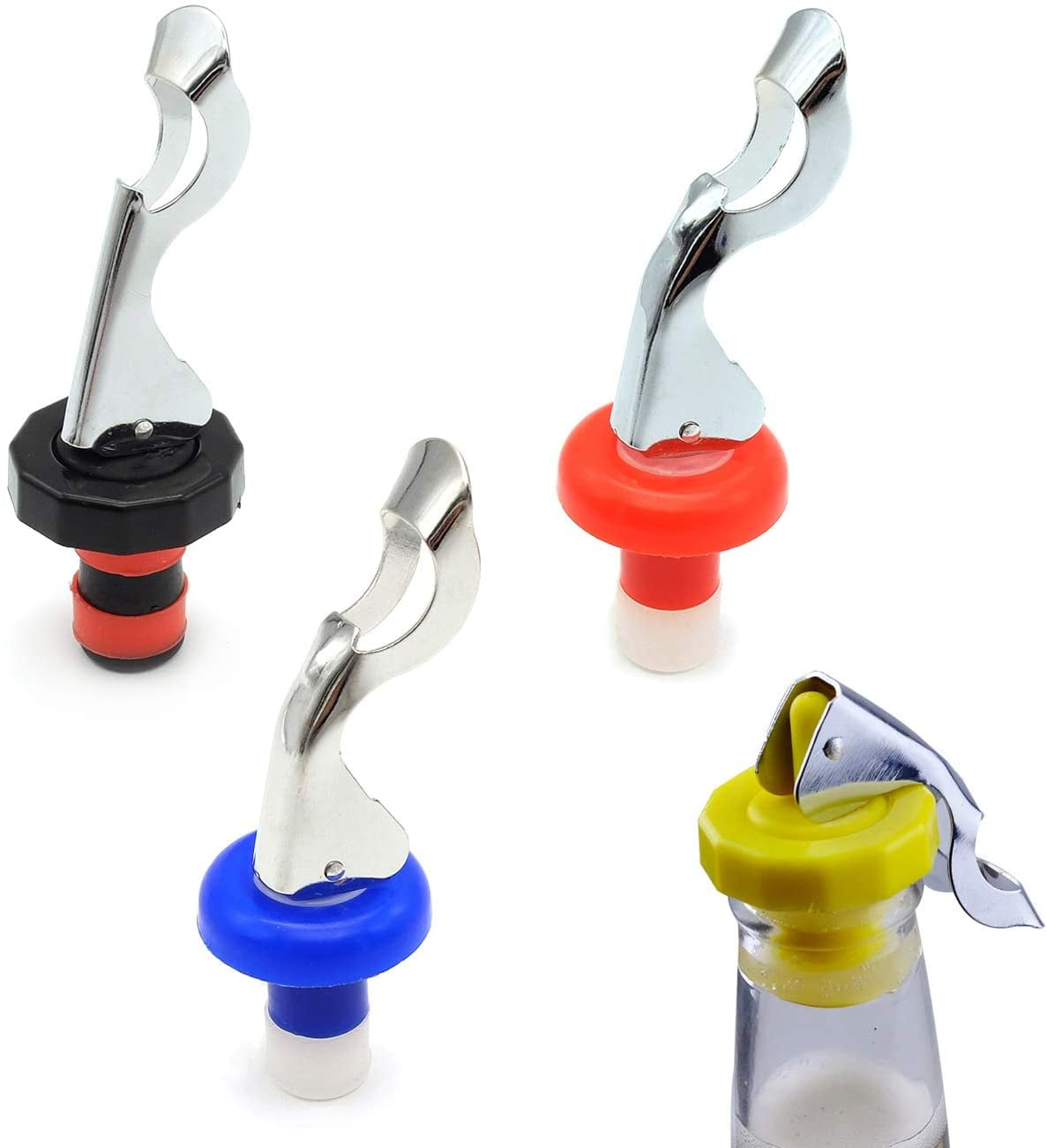 Wine Stoppers, Food-safe Silicone Bottle Stoppers, Expanding Manual ...