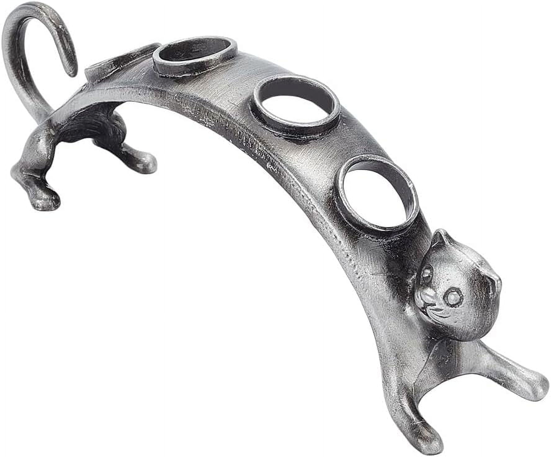 Wine Stoppers Stand Cat Design 4 Holes Wine Bottle Stopper Table Top ...