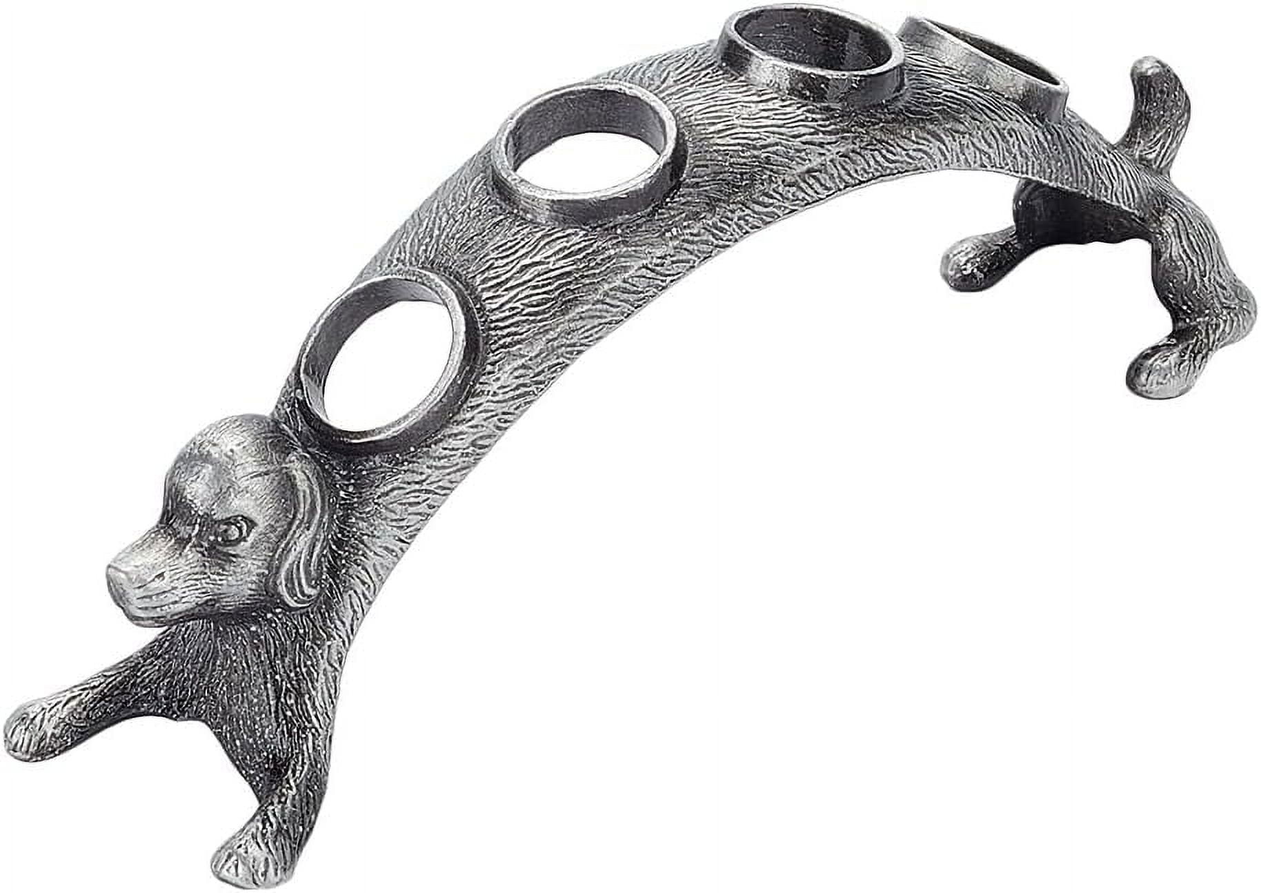 Wine Stoppers Stand Dog Design 4 Holes Wine Bottle Stopper Table Top ...