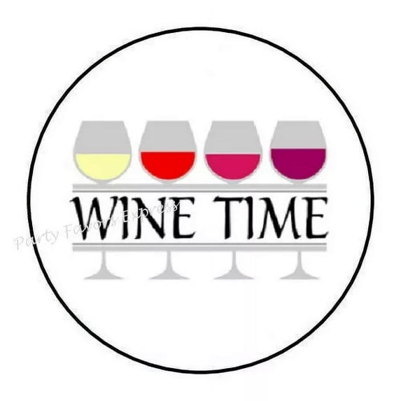 Wine Time Stickers Party Favors Phone Decal Water Bottle Stickers Car ...