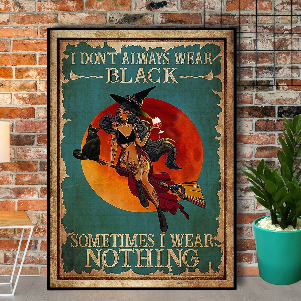 Wine Witch I Don'T Always Wear Black I Wear Nothing Paper Poster No ...