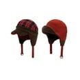 Wine Womens Winter Trapper Hat With Ear Flaps For Cold Weather ...