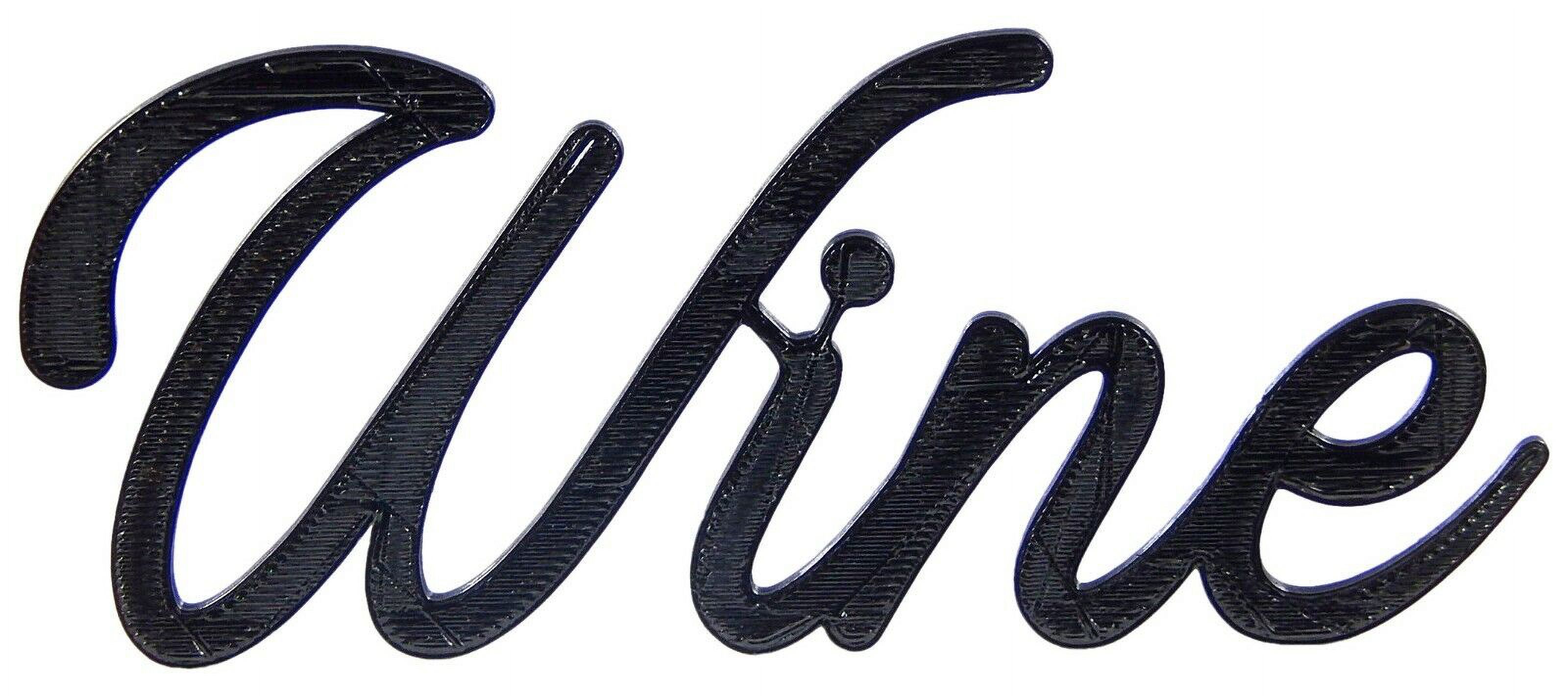 Wine Word Art Sign Home Kitchen Decor Wall Hanging Cursive Script ...