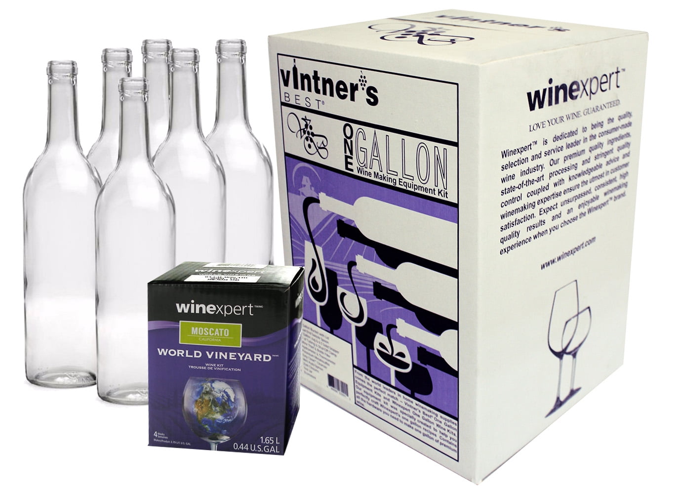 Free Shipping! Winexpert One Gallon Wine Equipment Kit and Ingredient ...