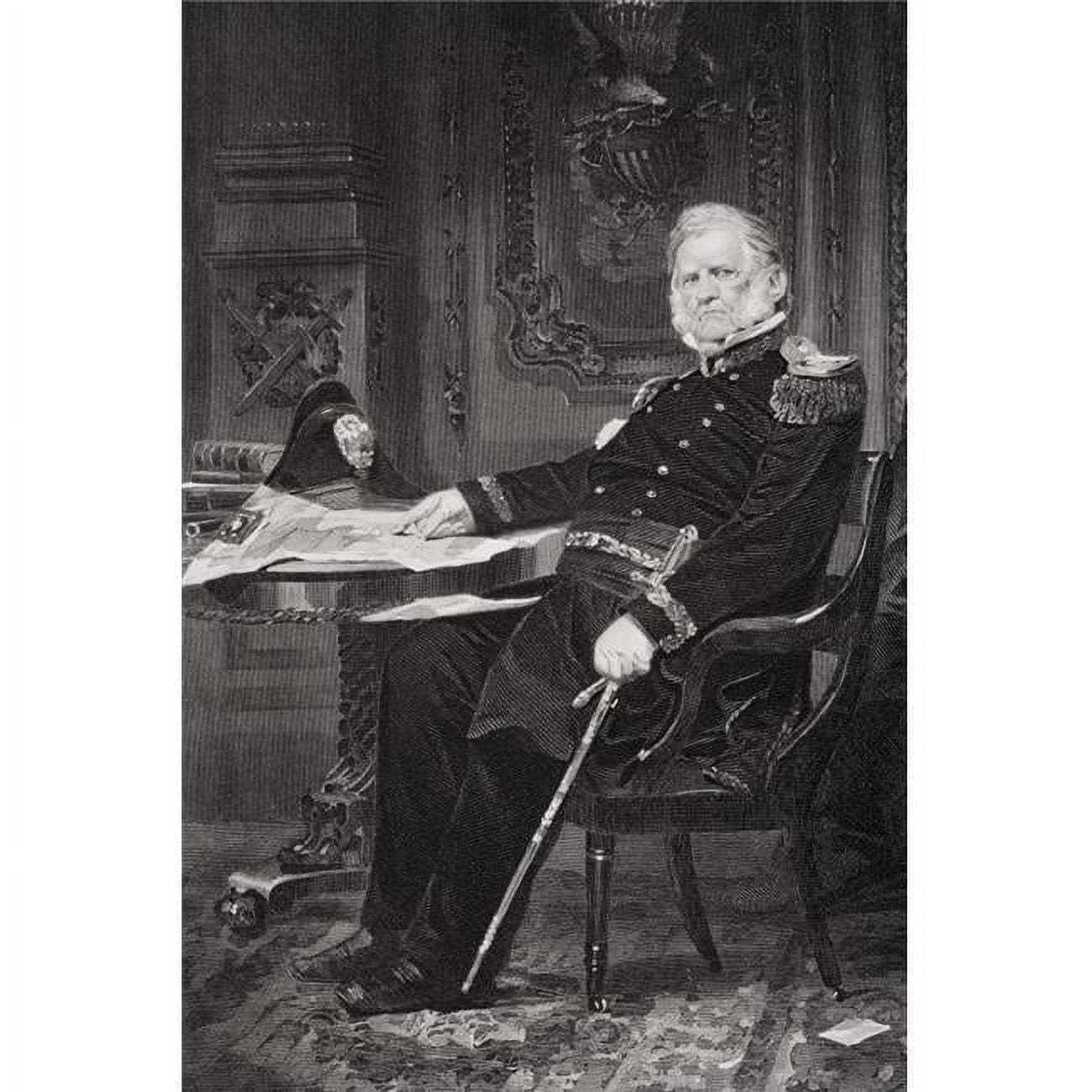 Winfield Scott 1786-1866. American Army Officer Who Held Rank Of ...