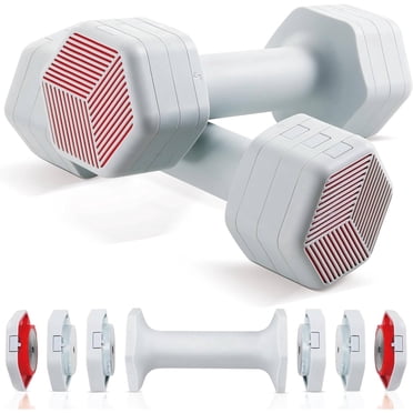 SQUATZ 7 lbs. Dumbbell Weight Set - Adjustable Weight All-in-One ...