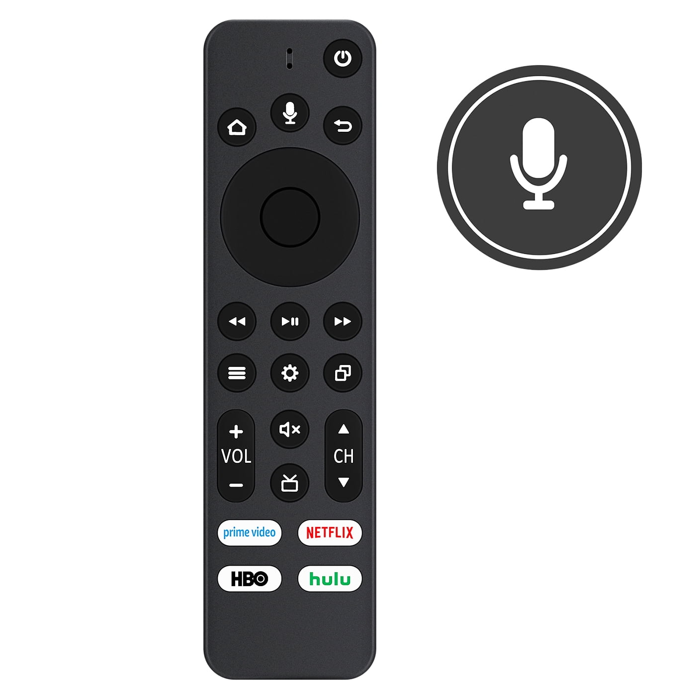 Winflike NS-RCFNA-21 Voice Replaced Remote Control Fit for Insignia TV ...