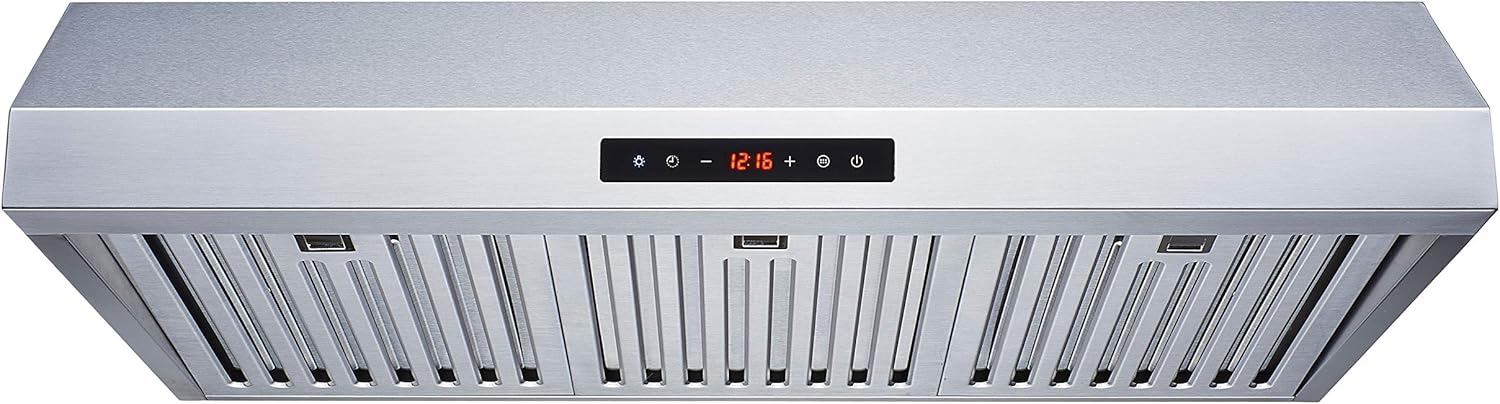 Winflo 30 In. Convertible Stainless Steel Under Cabinet Range Hood with ...