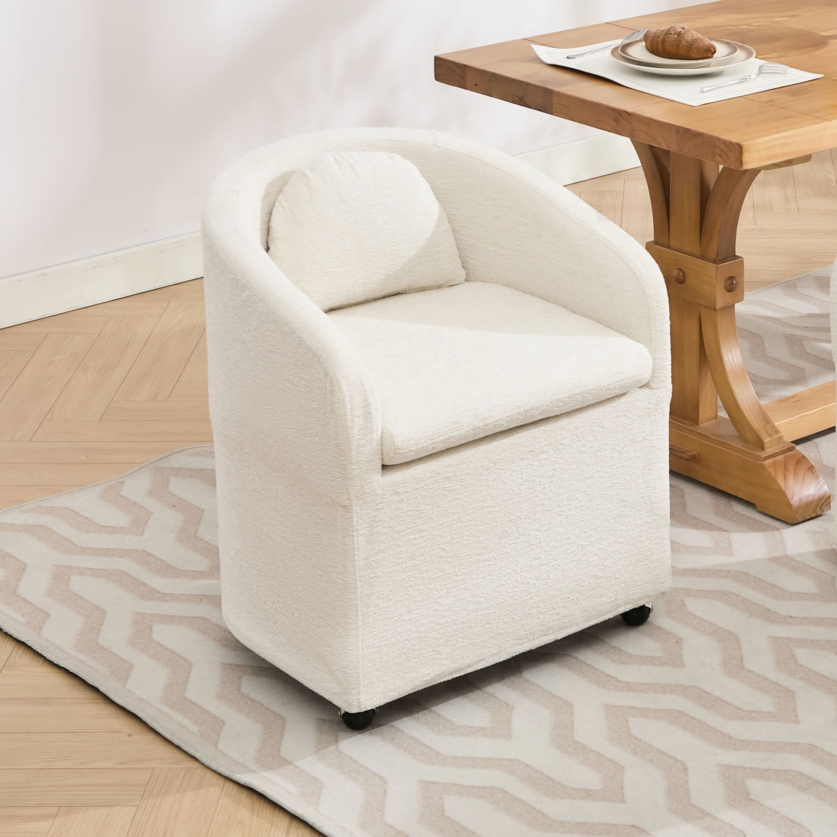 Wing Back Design and Chenille Fabric - Dining Room's Comfort Choice ...