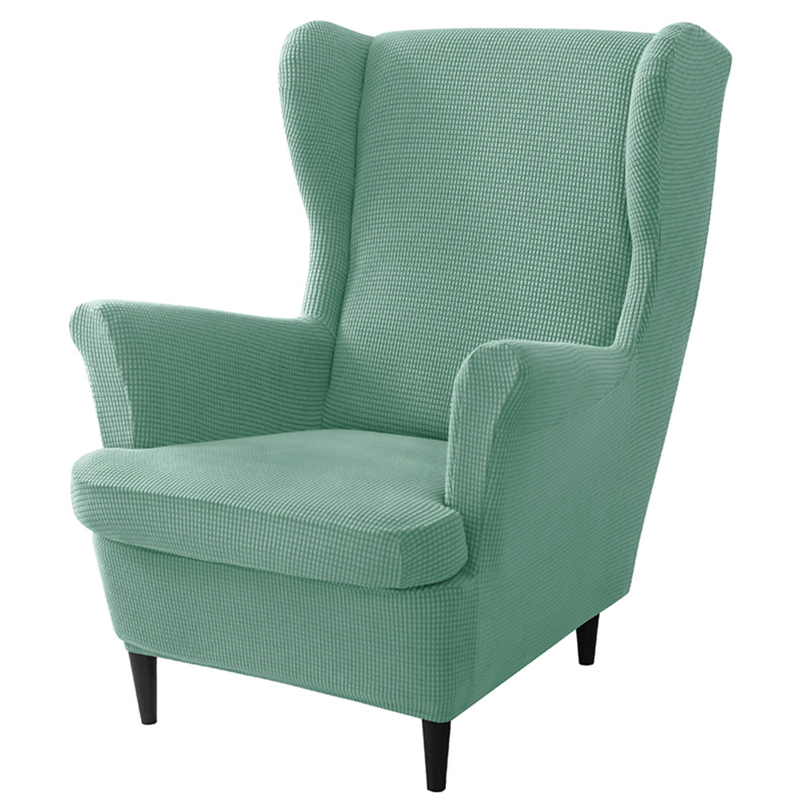 Qiden Wing Chair Slipcover, Stretch Sofa Cover, Elastic Furniture ...