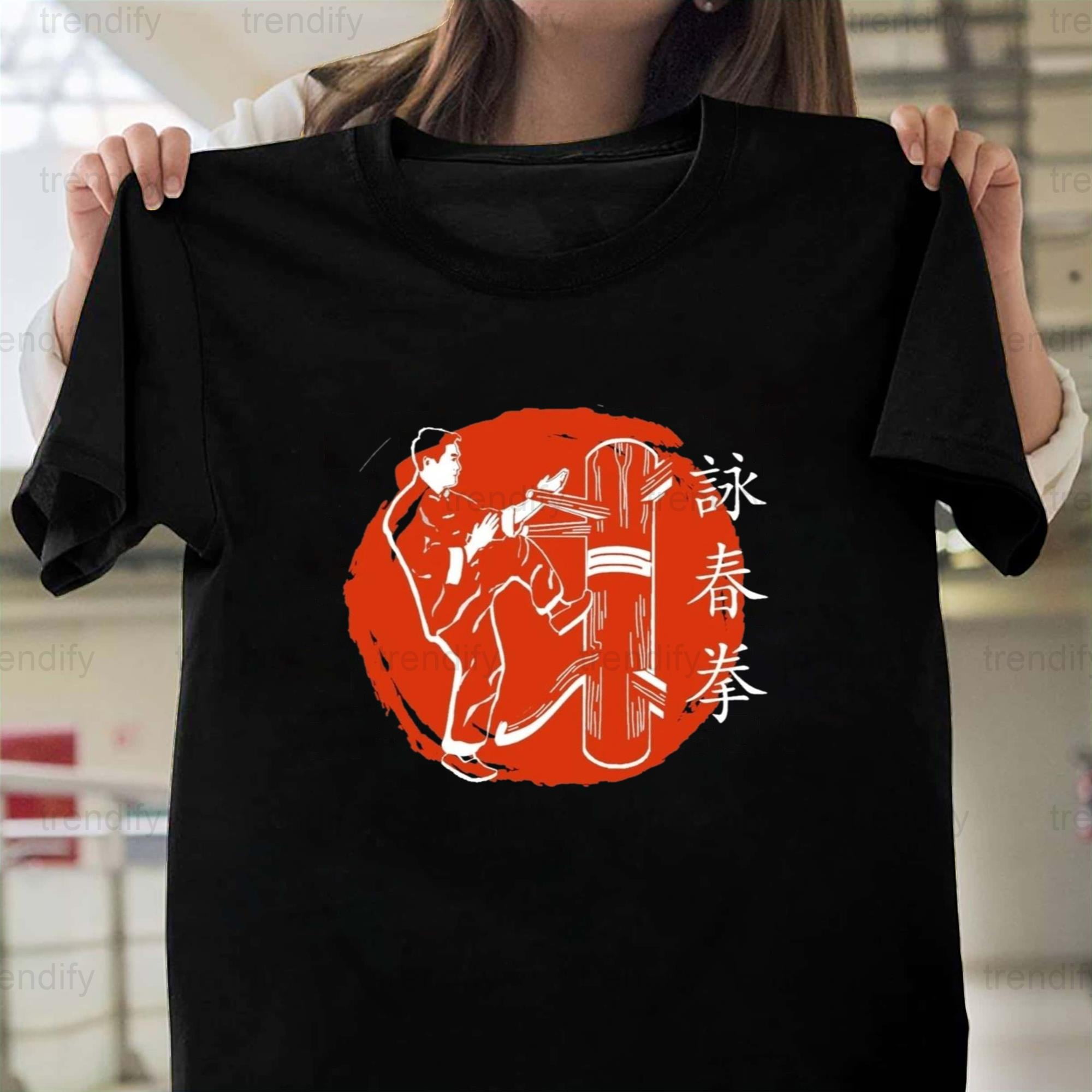 Wing Chun And Kung Fu Martial Arts Red Moon Fighters Kanji Unisex T-Shirt, up to 5XL - Walmart.com