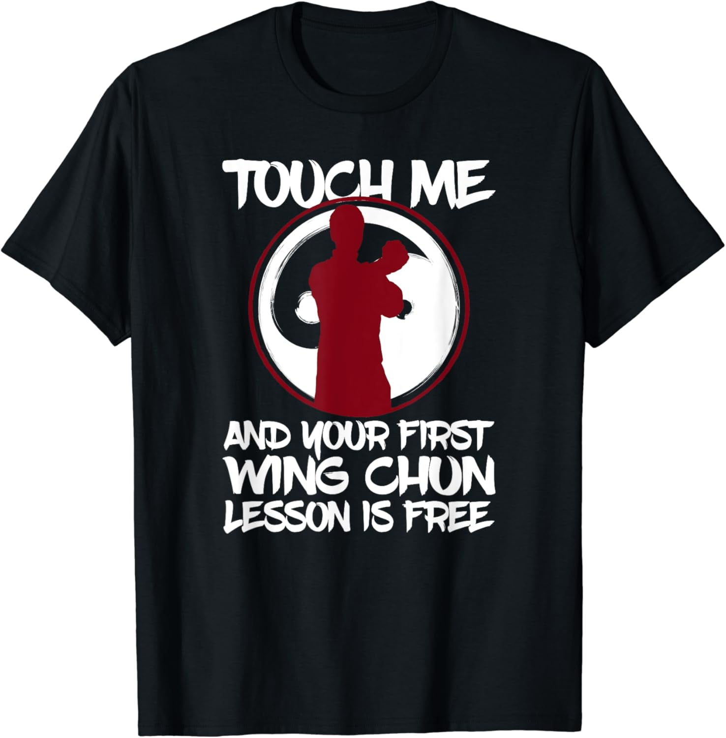 Wing Chun I Yin Yang Wooden Dummy Butterfly Swords Kung Fu T-Shirt ...