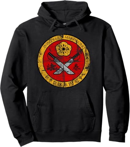 Wing Chun Martial Art Sword Logo GYM Train Kung Fu MMA Pullover Hoodie ...