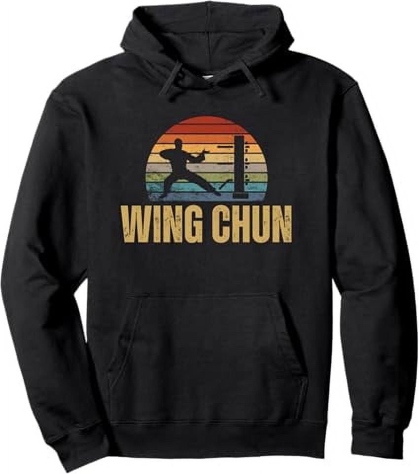 Wing Chun Vintage Retro 70s Design Funny Wing Chun Pullover Hoodie ...