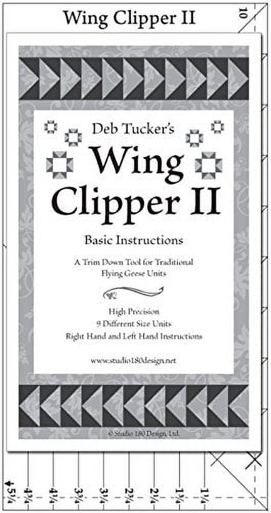 Wing Clipper II - Quilting Tool for Trimming Down Flying Geese Units ...