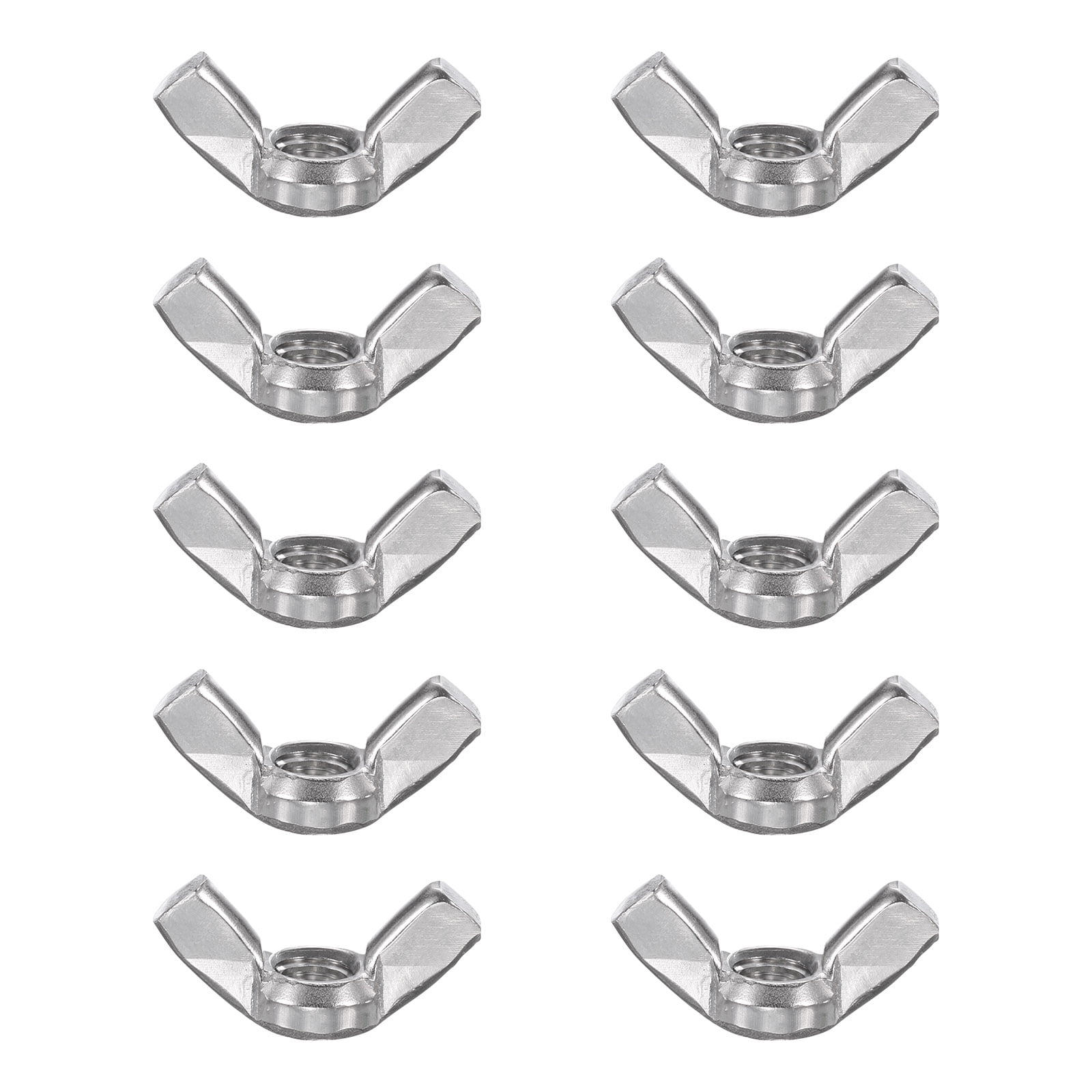 Wing Nuts, 10 Pcs 1/4"-20 304 Stainless Steel Butterfly Wing-Nut ...