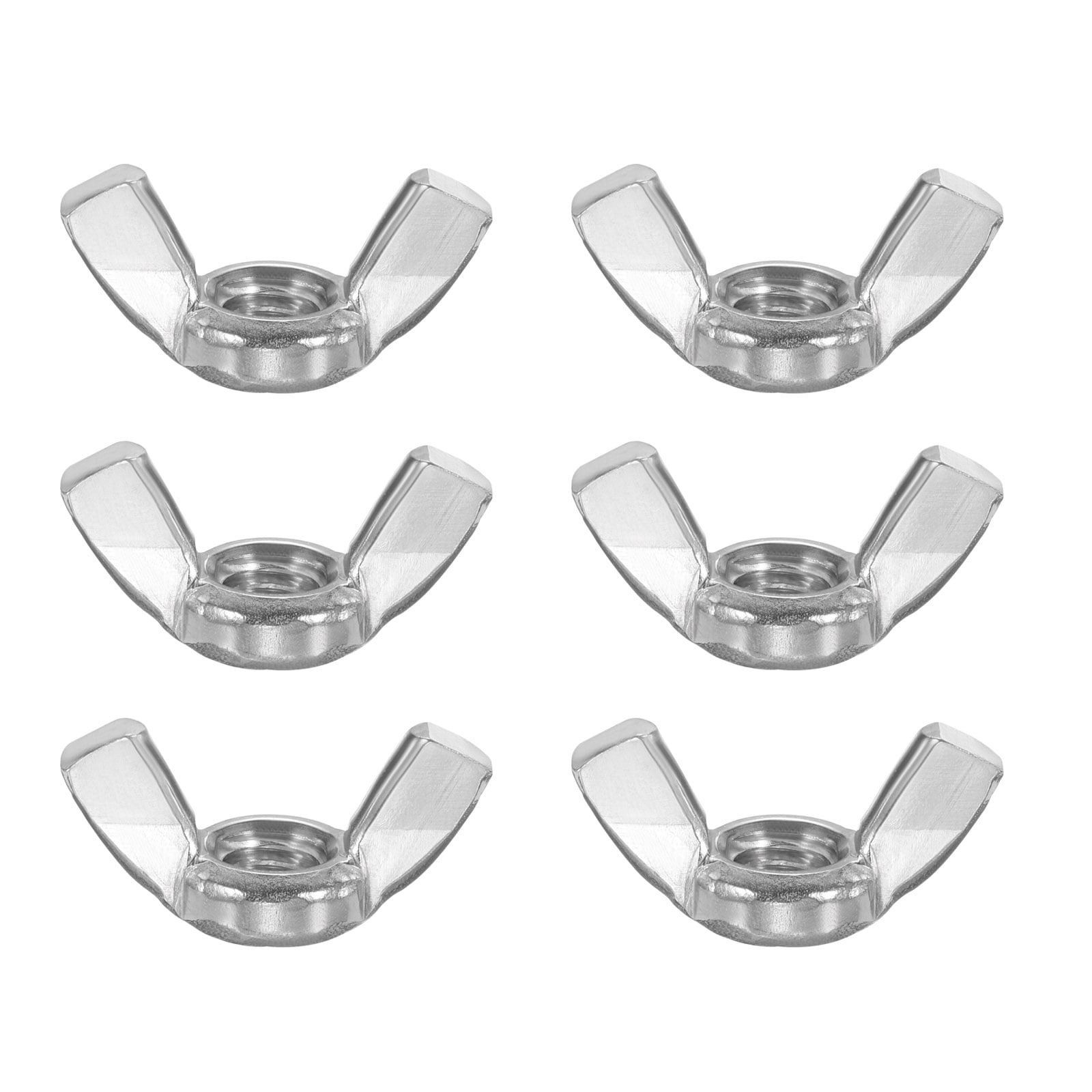 Wing Nuts, 6 Pcs 3/8"-16 304 Stainless Steel Butterfly Wing-Nut ...