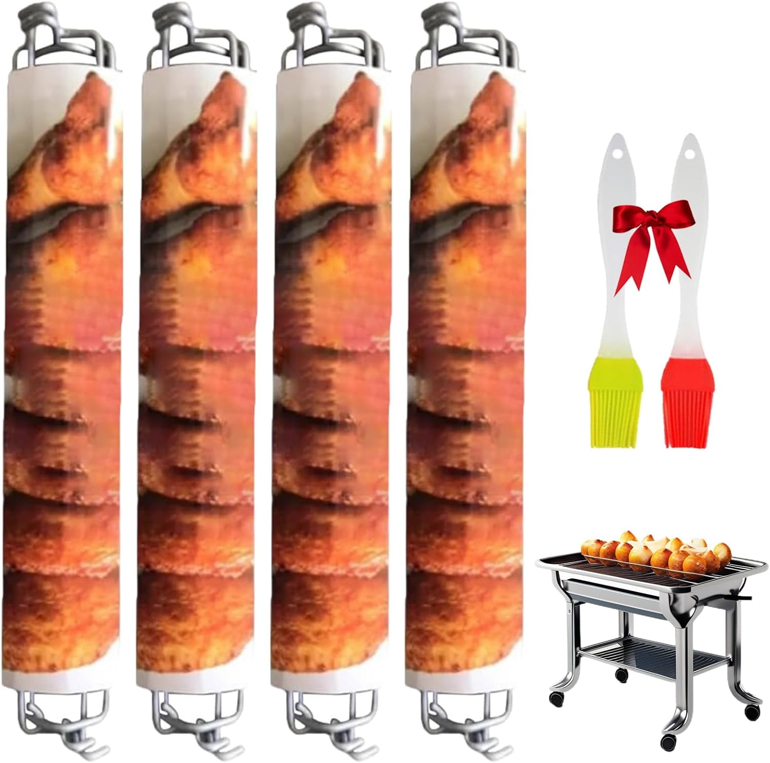 Wing Rails For Grilling Chicken Wings, 2024 New Upgrade Chicken Wing ...