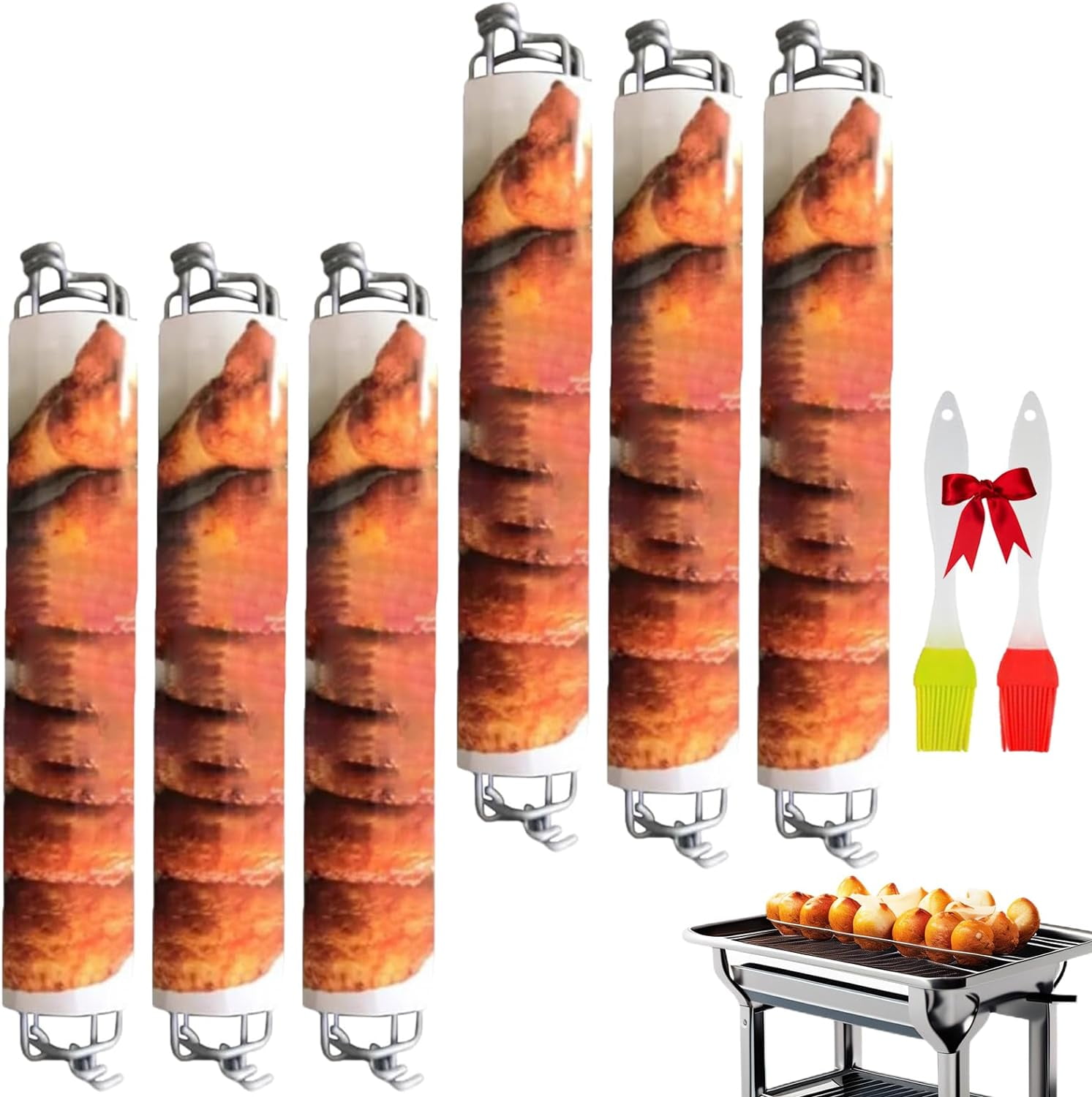 Wing Rails For Grilling Chicken Wings, 2024 New Upgrade Chicken Wing ...