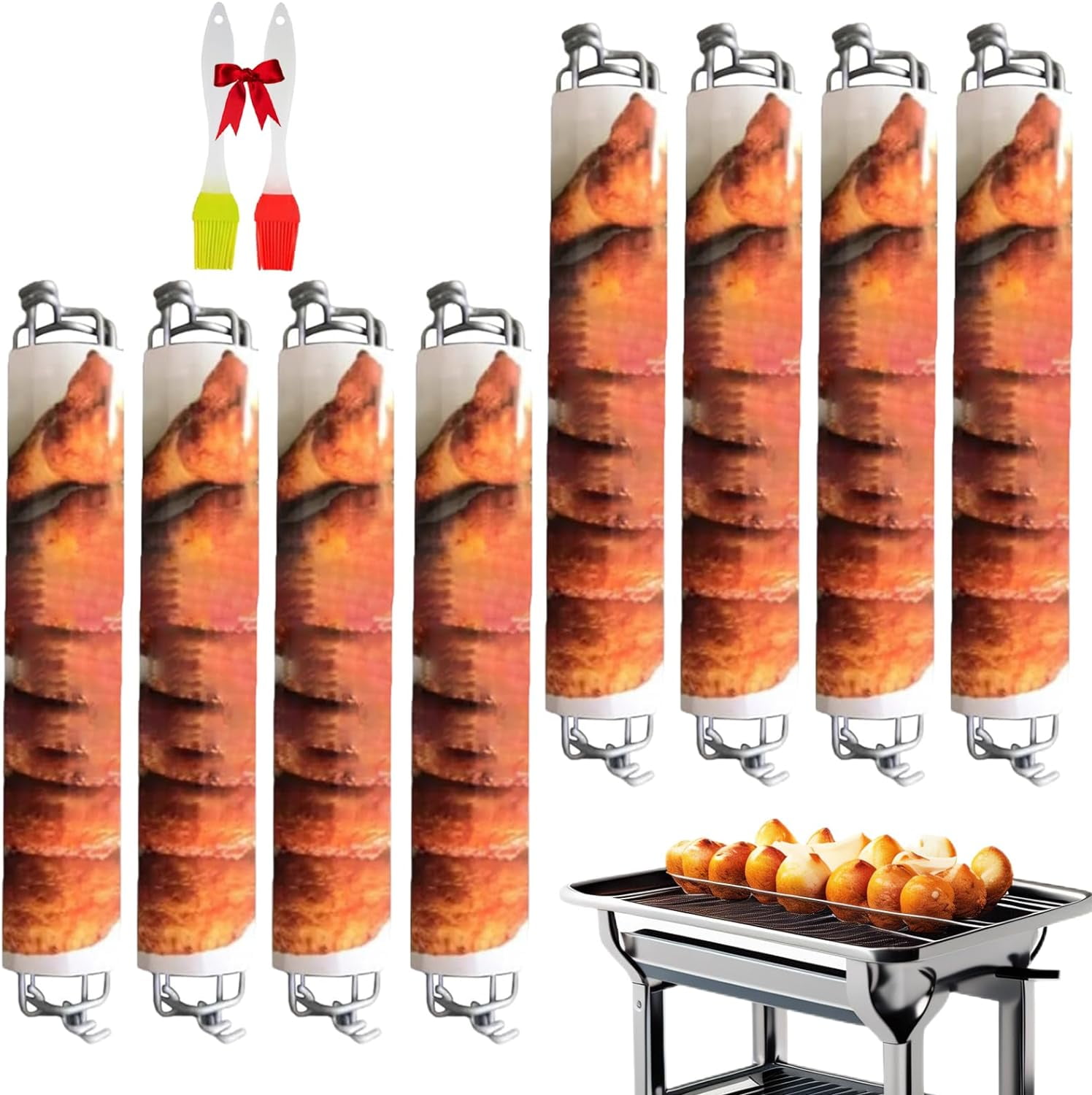 Wing Rails For Grilling Chicken Wings, 2024 New Upgrade Chicken Wing ...