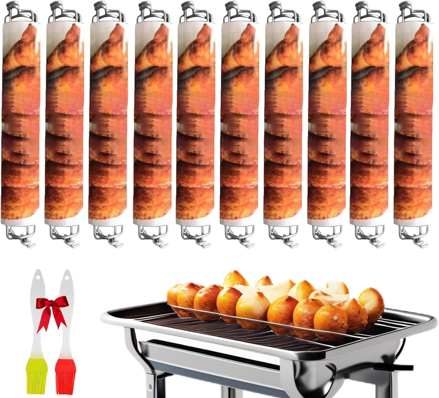 Wing Rails For Grilling Chicken Wings, 2024 New Upgrade Chicken Wing ...