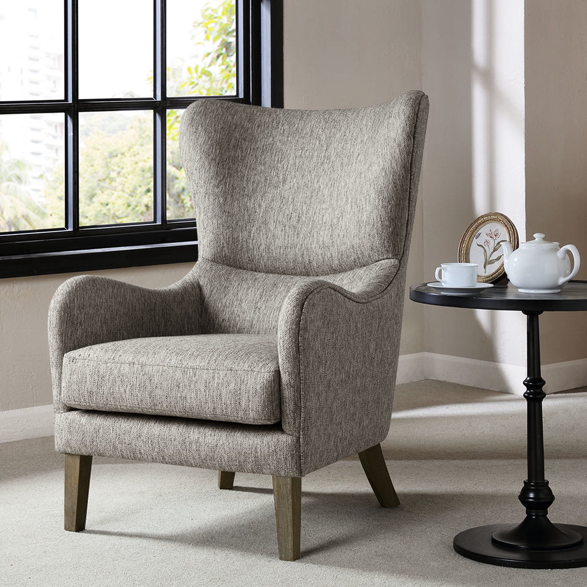 Wing back design, 100% polyester fabric | Offer style and easy ...