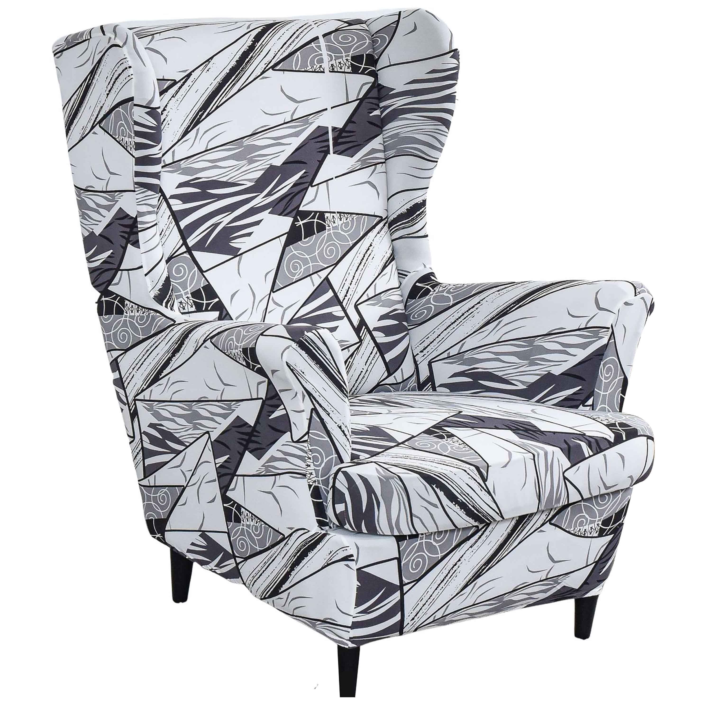 Wingback Chair Slipcover,Stretch Wing Chair Covers Slipcover 2 Piece ...