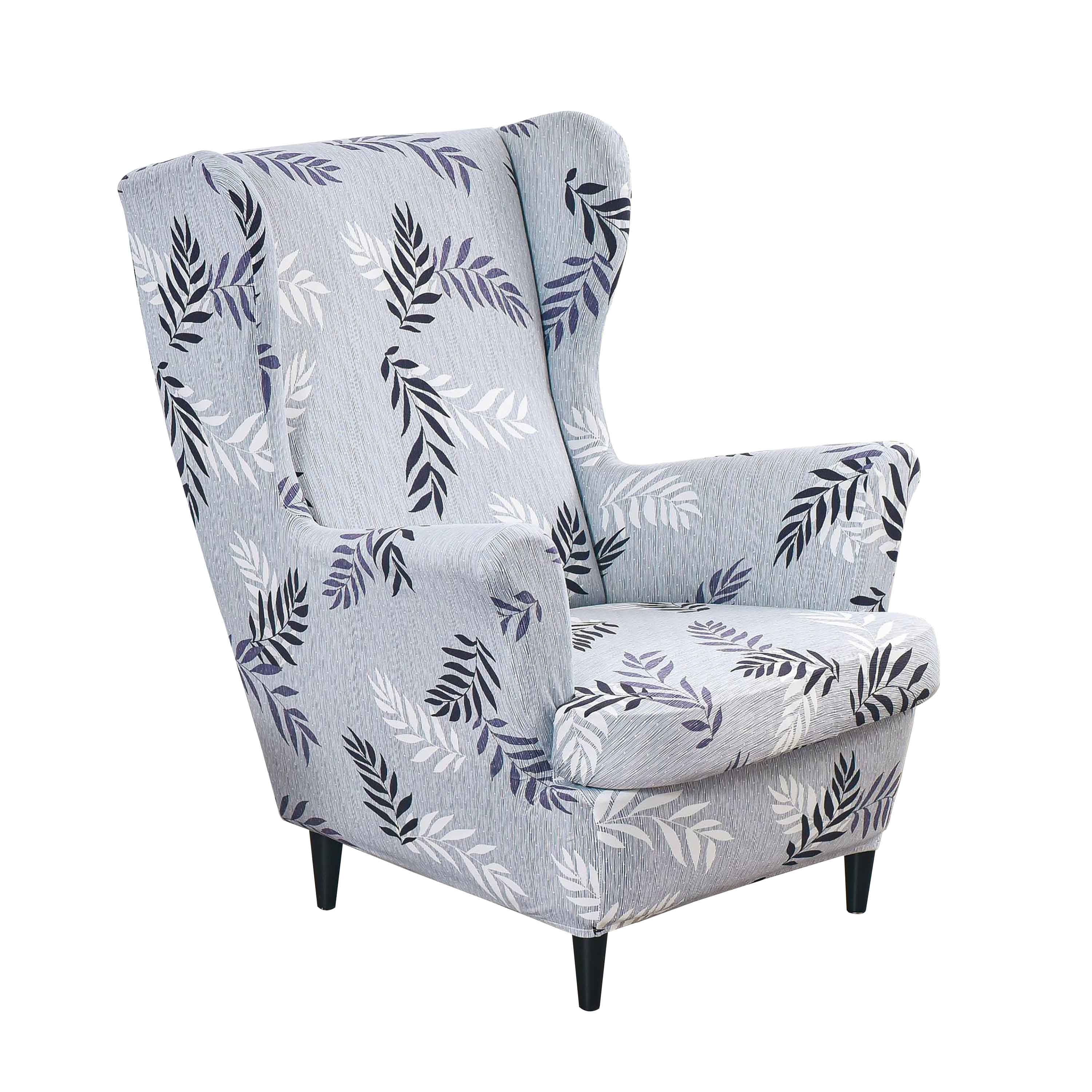 Wingback Chair Slipcover, wing back chair covers with arms, Stretch ...
