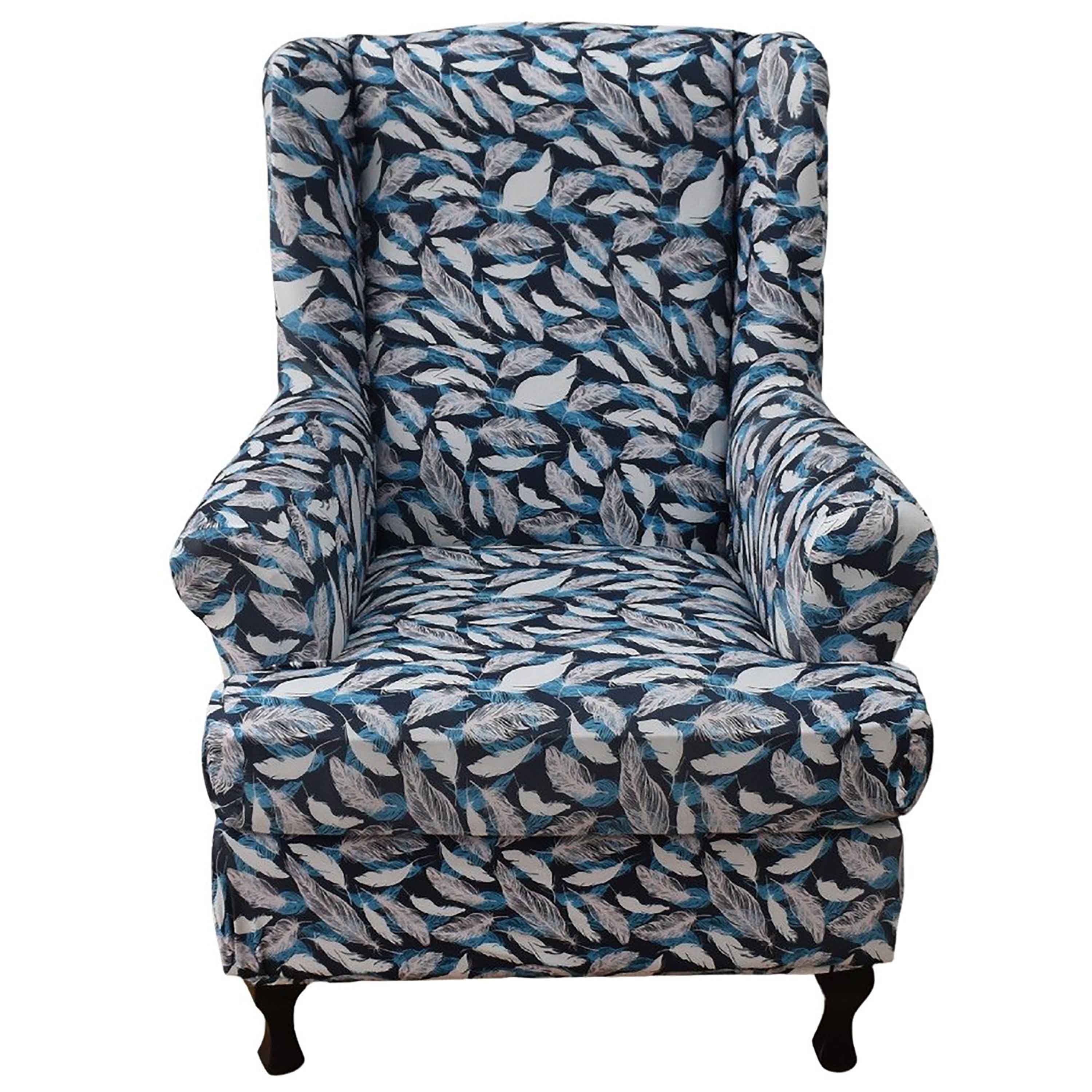 Wingback Chair Slipcover, wing back chair covers with arms, Stretch ...