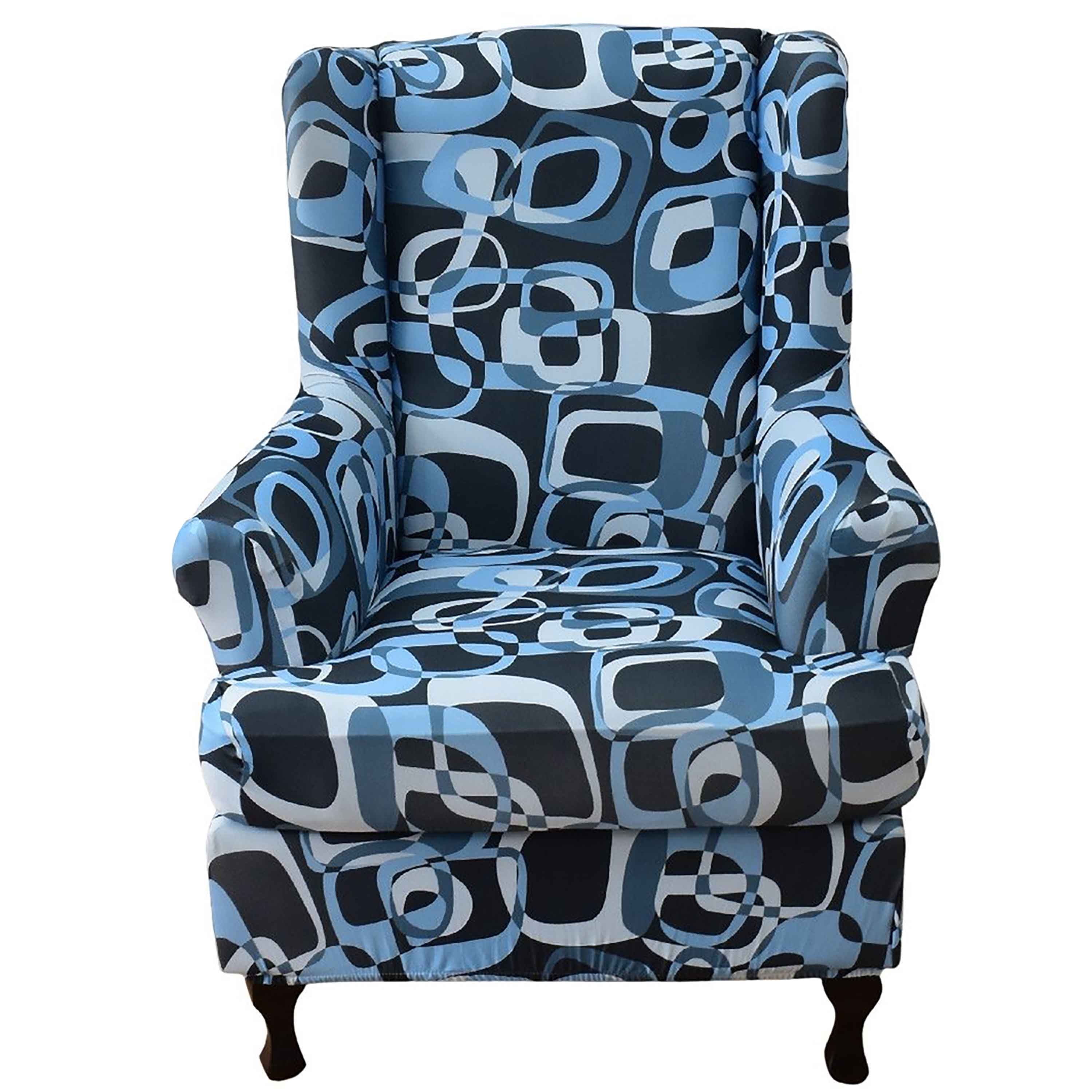 Wingback Chair Slipcover, wing back chair covers with arms, Stretch ...