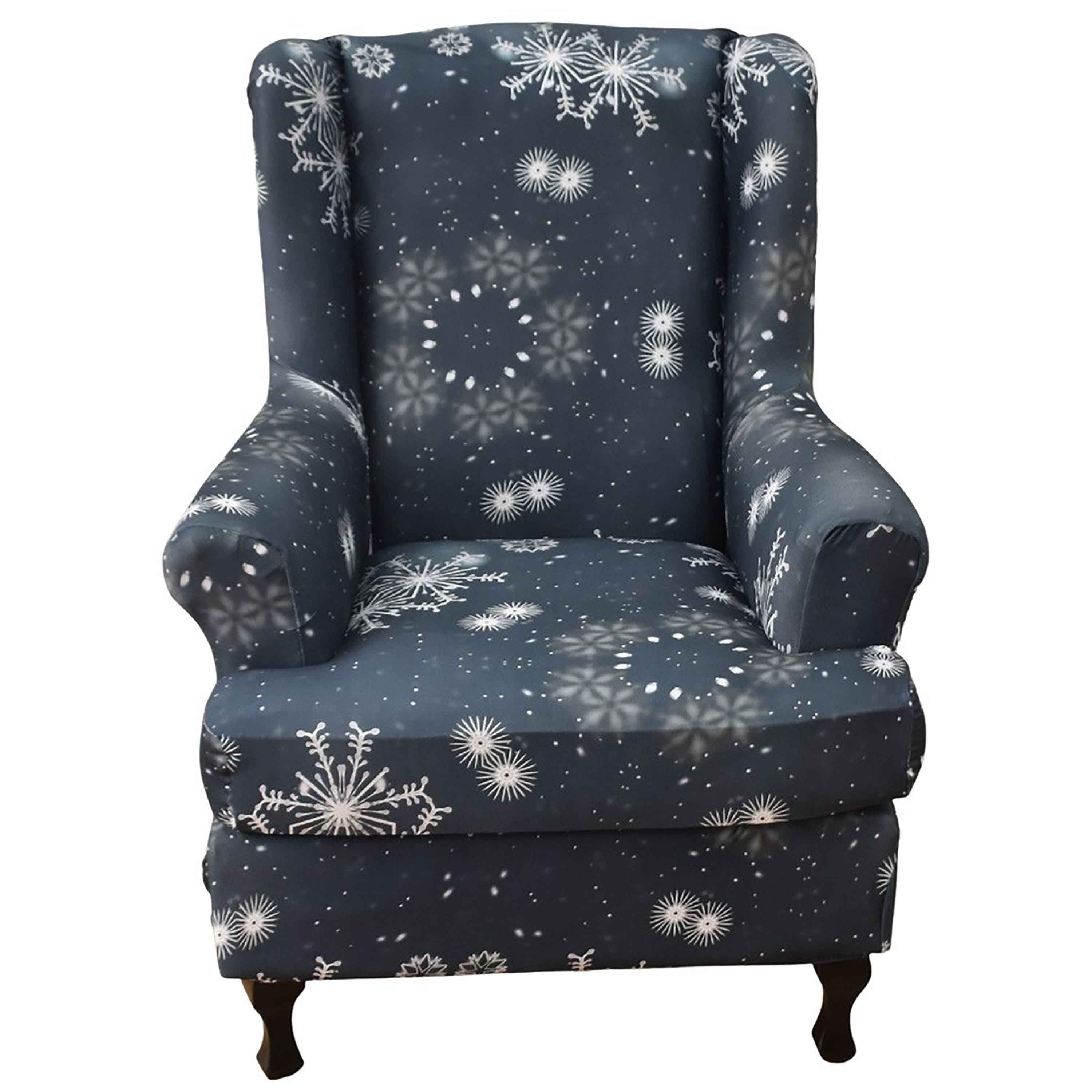 Wingback Chair Slipcover, wing back chair covers with arms, Stretch ...