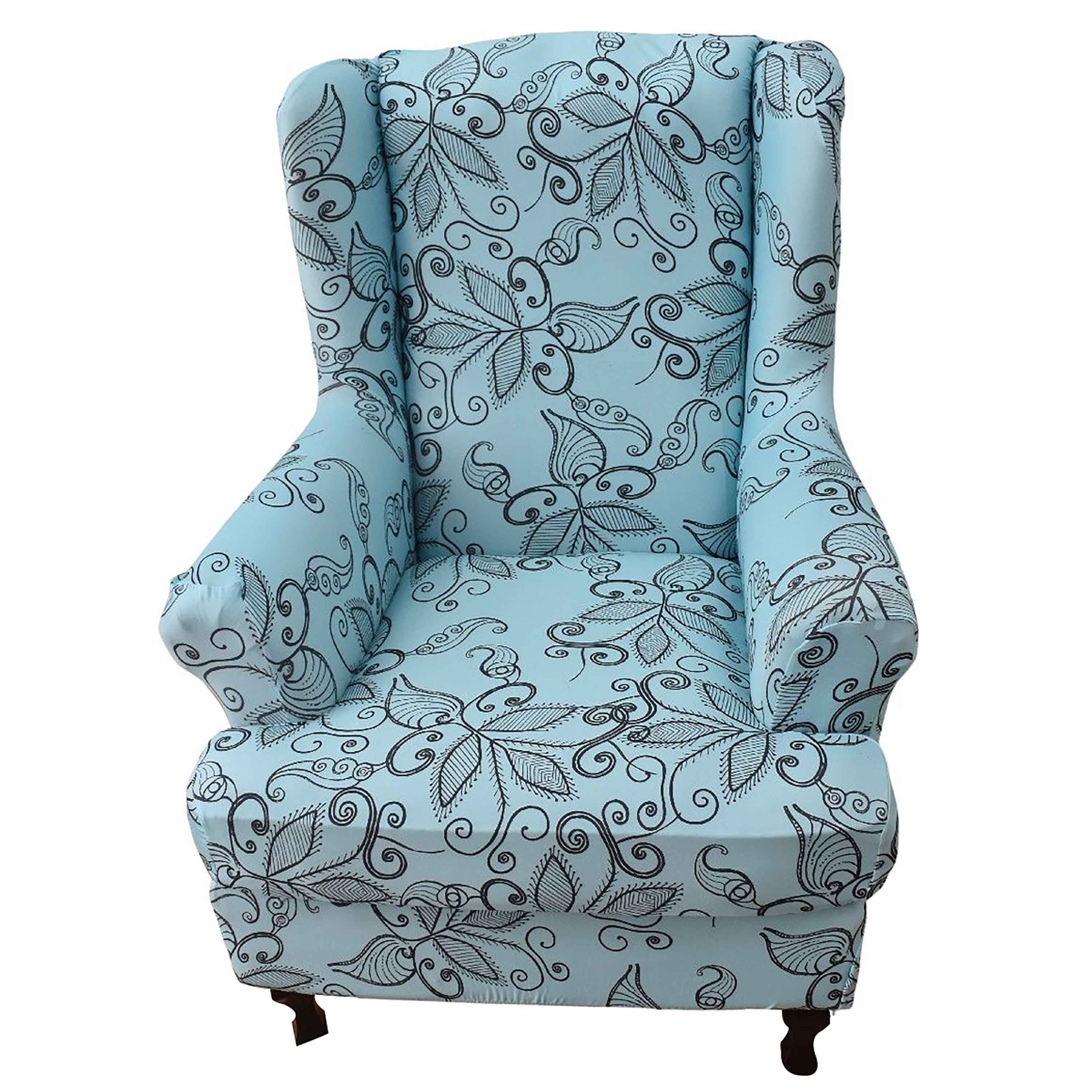 Wingback Chair Slipcover, wing back chair covers with arms, Stretch ...