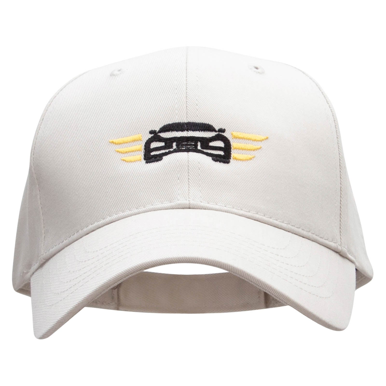 Winged Auto Embroidered Low Profile Organic Cotton Cap - Stone OSFM ...