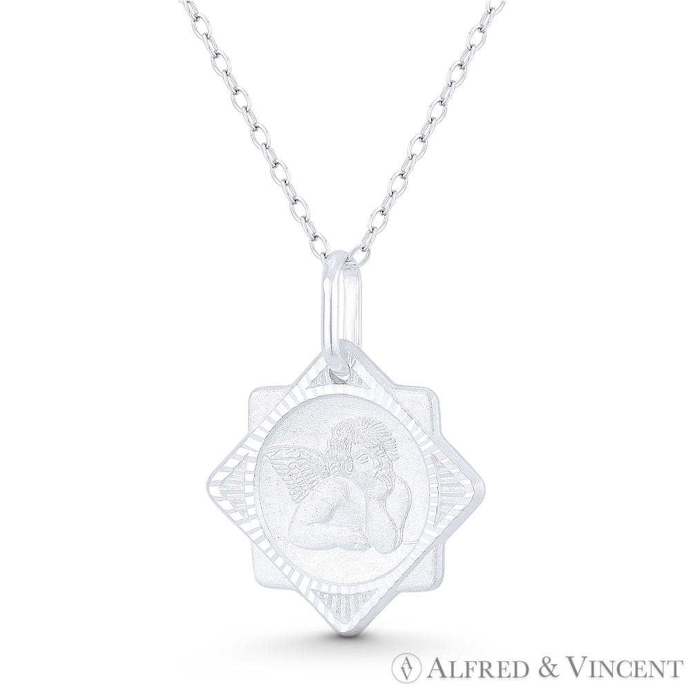 Winged Baby Cherub Guardian Angel Jewish Star 24x20mm (0.9inx0.8in ...