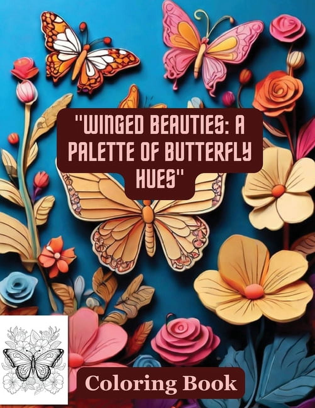 "Winged Beauties: A Palette of Butterfly Hues" Coloring Book ...